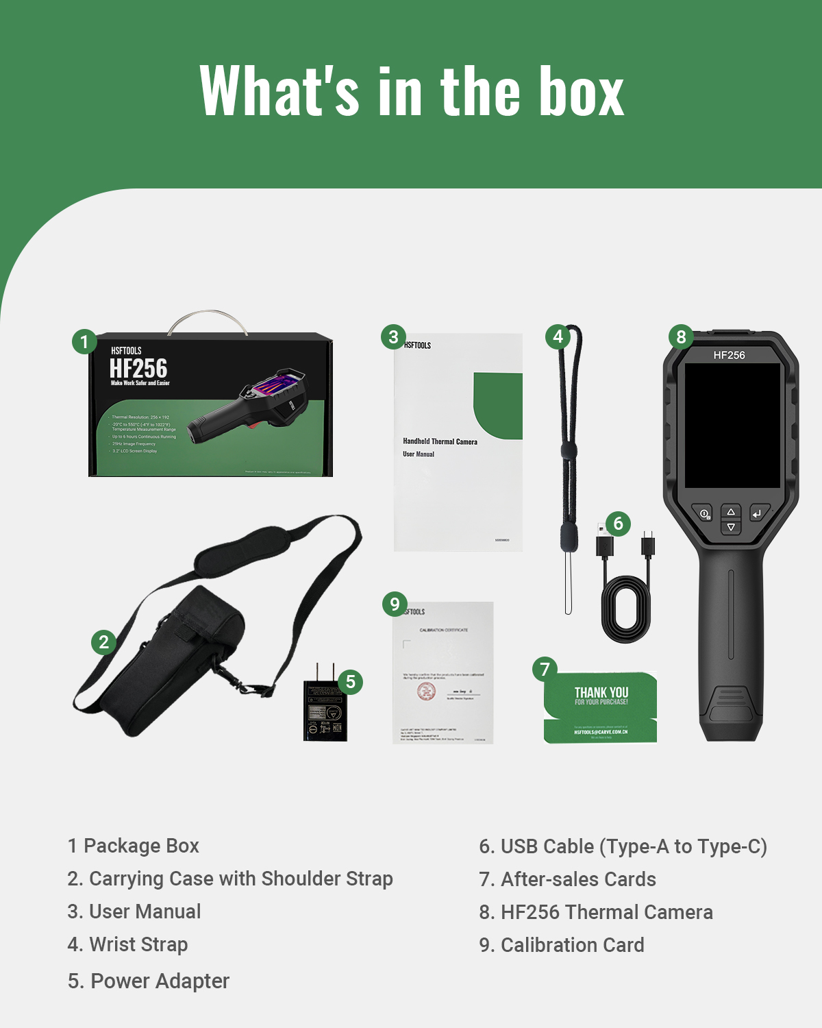 HF256 thermal imaging camera - HSFTOOLS